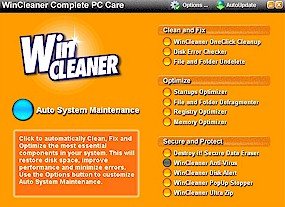 Utilities Software Review: WinCleaner Complete PC Care
